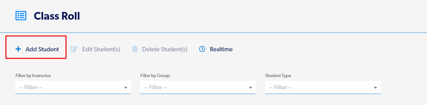 How do I add a student to the RH Elevate Software?