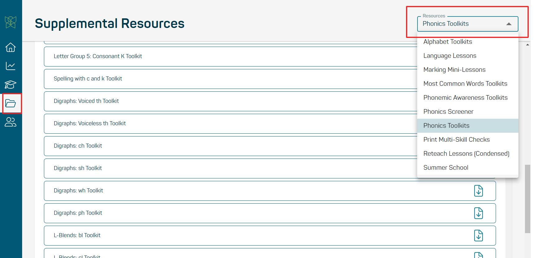 Reading Horizons Discovery® Phonics Toolkits