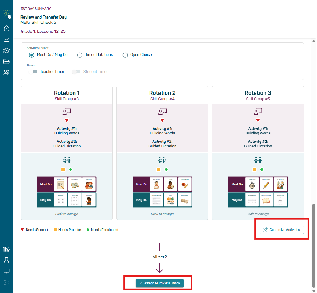 Activities Builder in Reading Horizons® Discovery Software