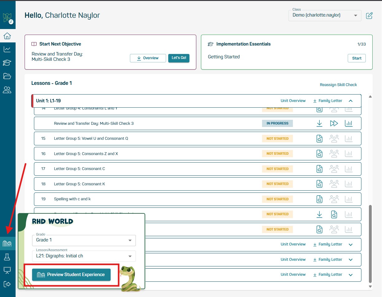 Previewing Decodable Passages in Reading Horizons® Discovery WORLD
